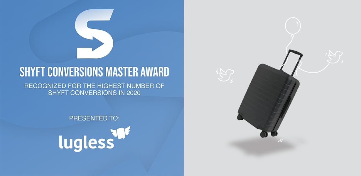 LugLess wins ShyftX 2021 Master Award | LugLess